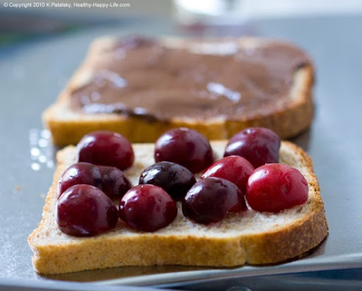 Dessert Panini: Smashed Choco PB Covered Cherry. - HealthyHappyLife.com