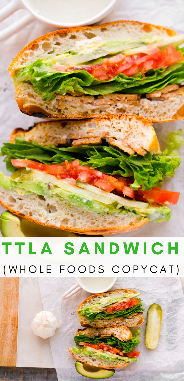 TTLA Sandwich (Whole Foods Copycat Spin) - HealthyHappyLife.com