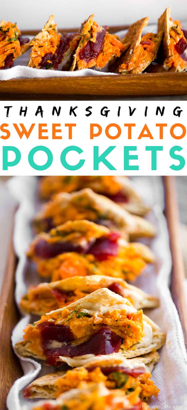 Sweet 'n Sassy Sweet Potato Pockets - HealthyHappyLife.com