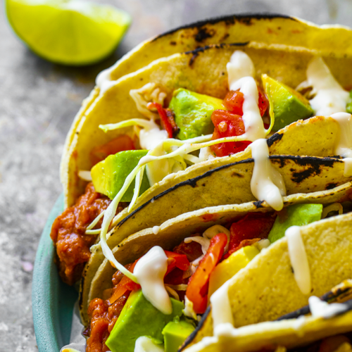 Vegan Summer Bean Tacos - HealthyHappyLife.com