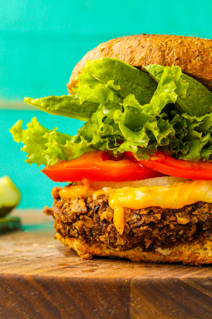 Fiesta Black Bean Burgers - HealthyHappyLife.com