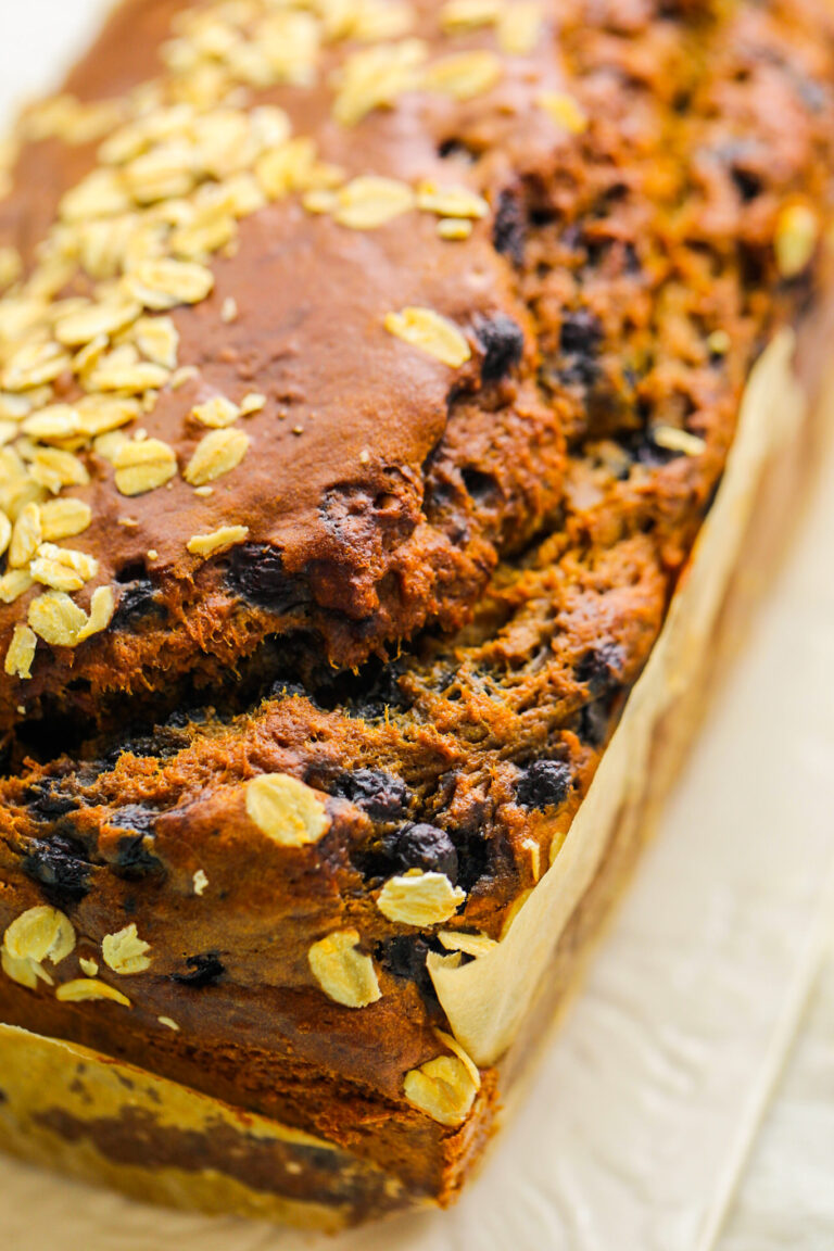 Fluffy Blueberry Lemon Loaf - HealthyHappyLife.com