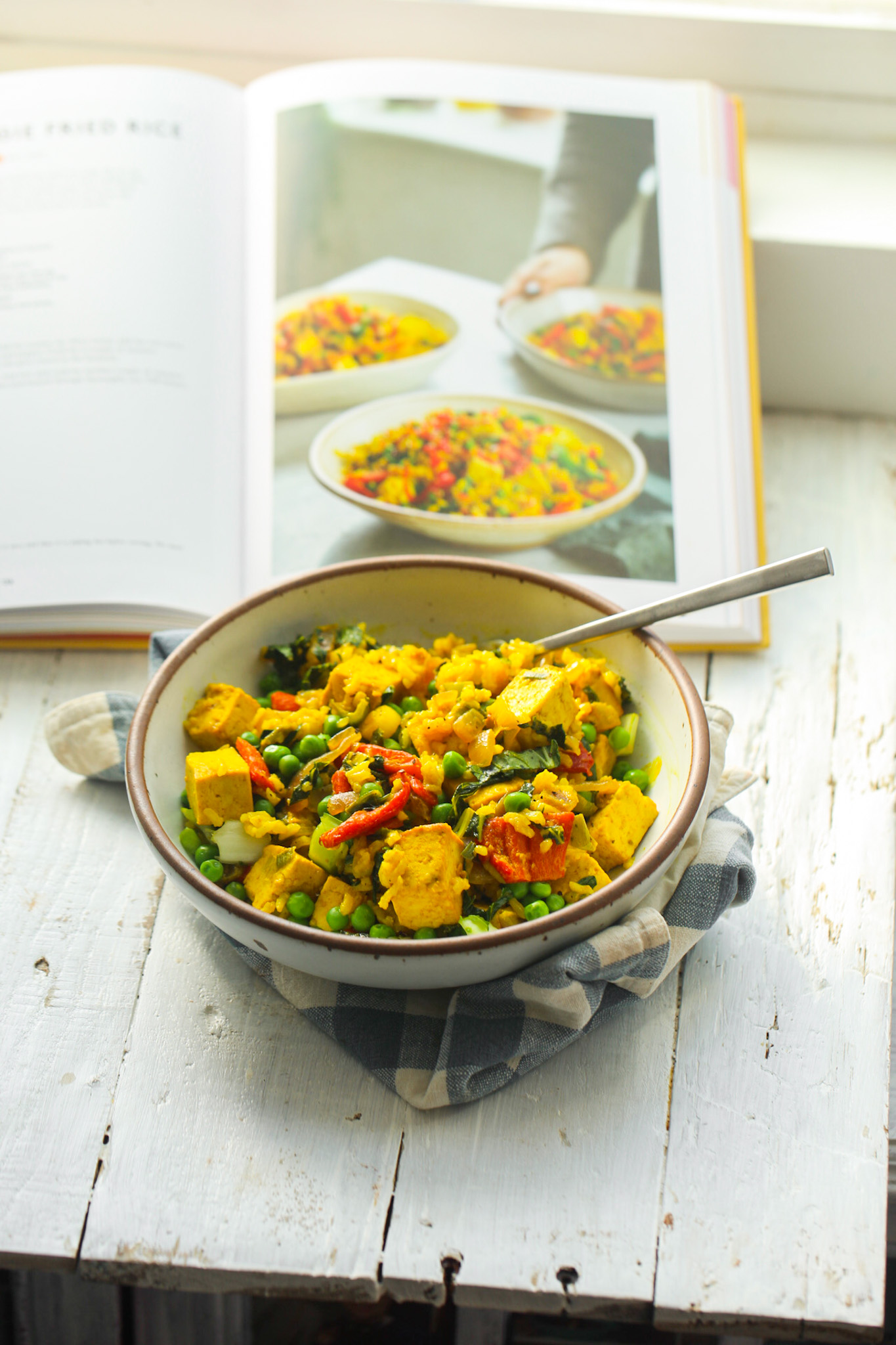 Ella's Super Veggie Fried Rice + Cookbook Giveaway! - HealthyHappyLife.com
