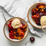 Fresh Cherry Cobbler - Vegan Dessert Recipe - HealthyHappyLife.com