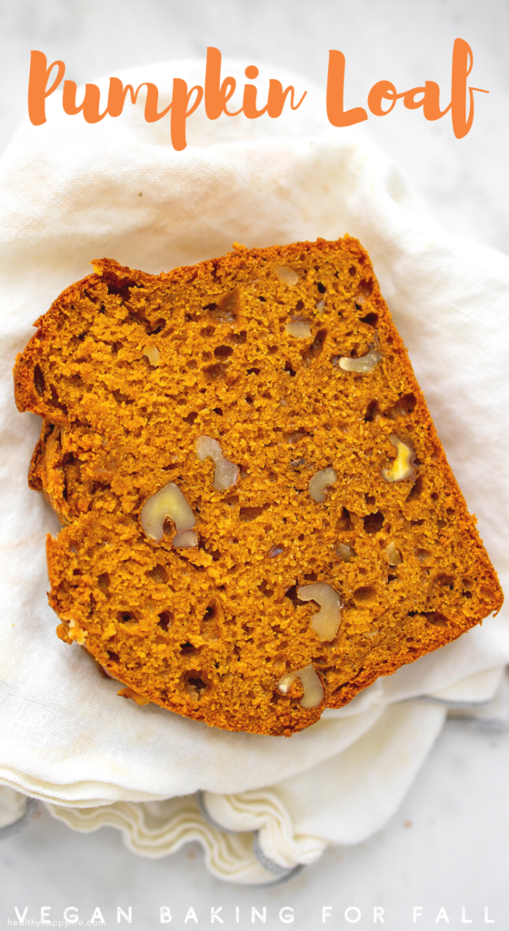 Fluffy Vegan Pumpkin Loaf - HealthyHappyLife.com