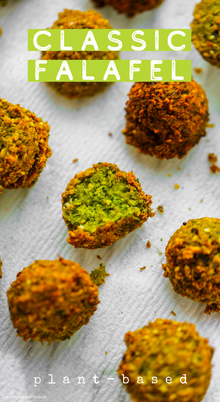 Classic Falafel Recipe - Vegan - HealthyHappyLife.com