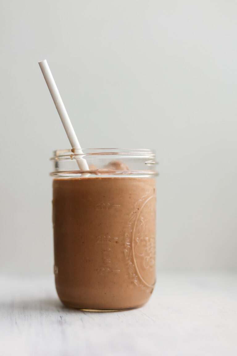 Simple Chocolate Protein Shake - HealthyHappyLife.com