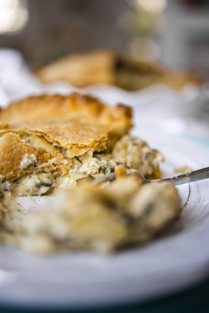 Mushroom Potato Pot Pie - HealthyHappyLife.com
