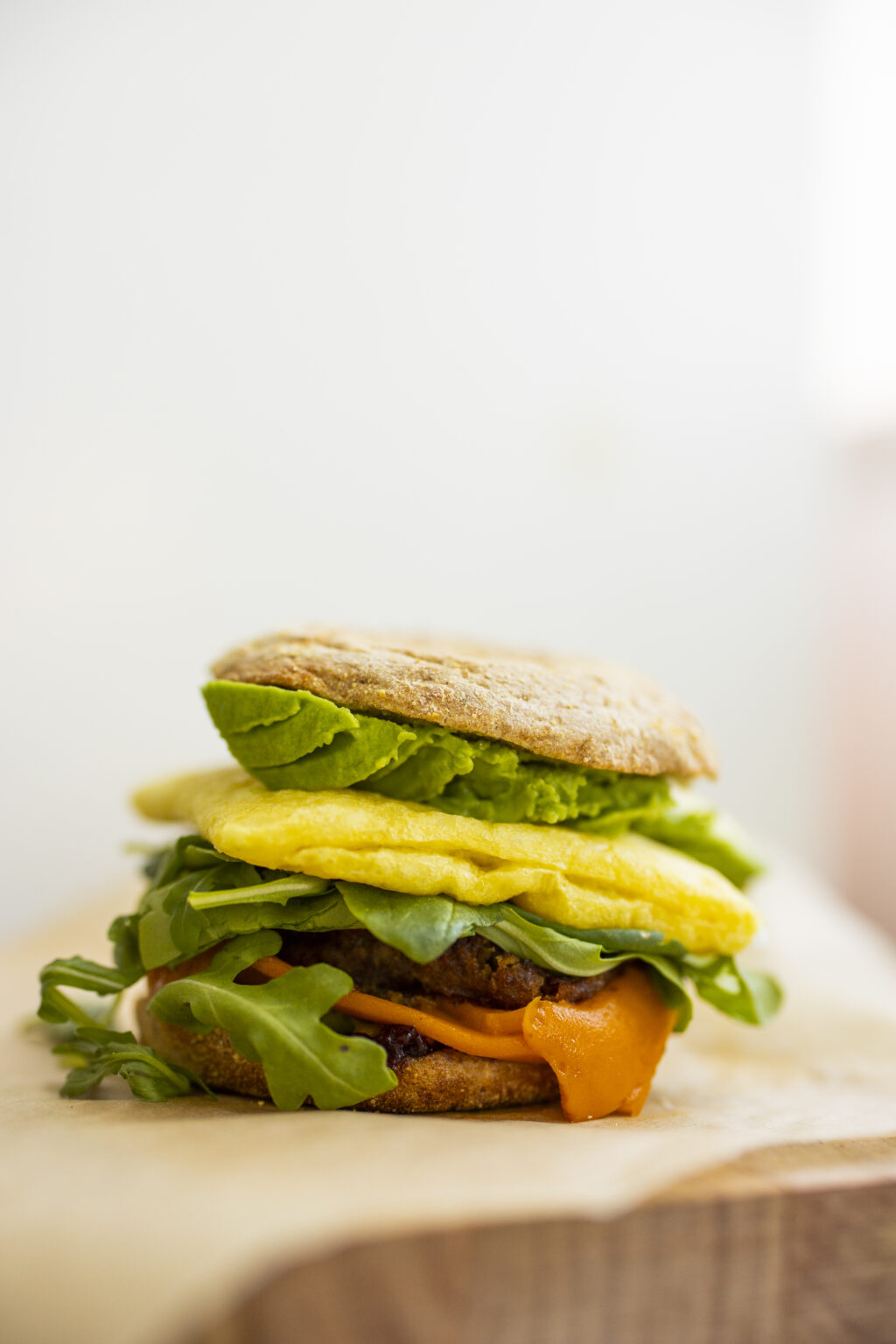 Kathy's Vegan Breakfast Sandwich - HealthyHappyLife.com