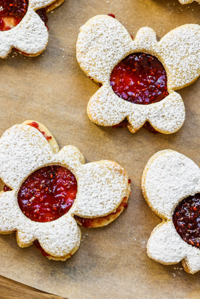 Vegan Linzer Cookies - HealthyHappyLife.com