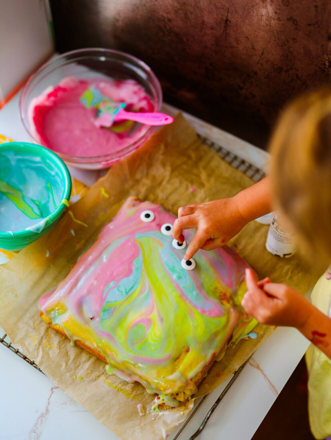 The Color Monster Cake - HealthyHappyLife.com