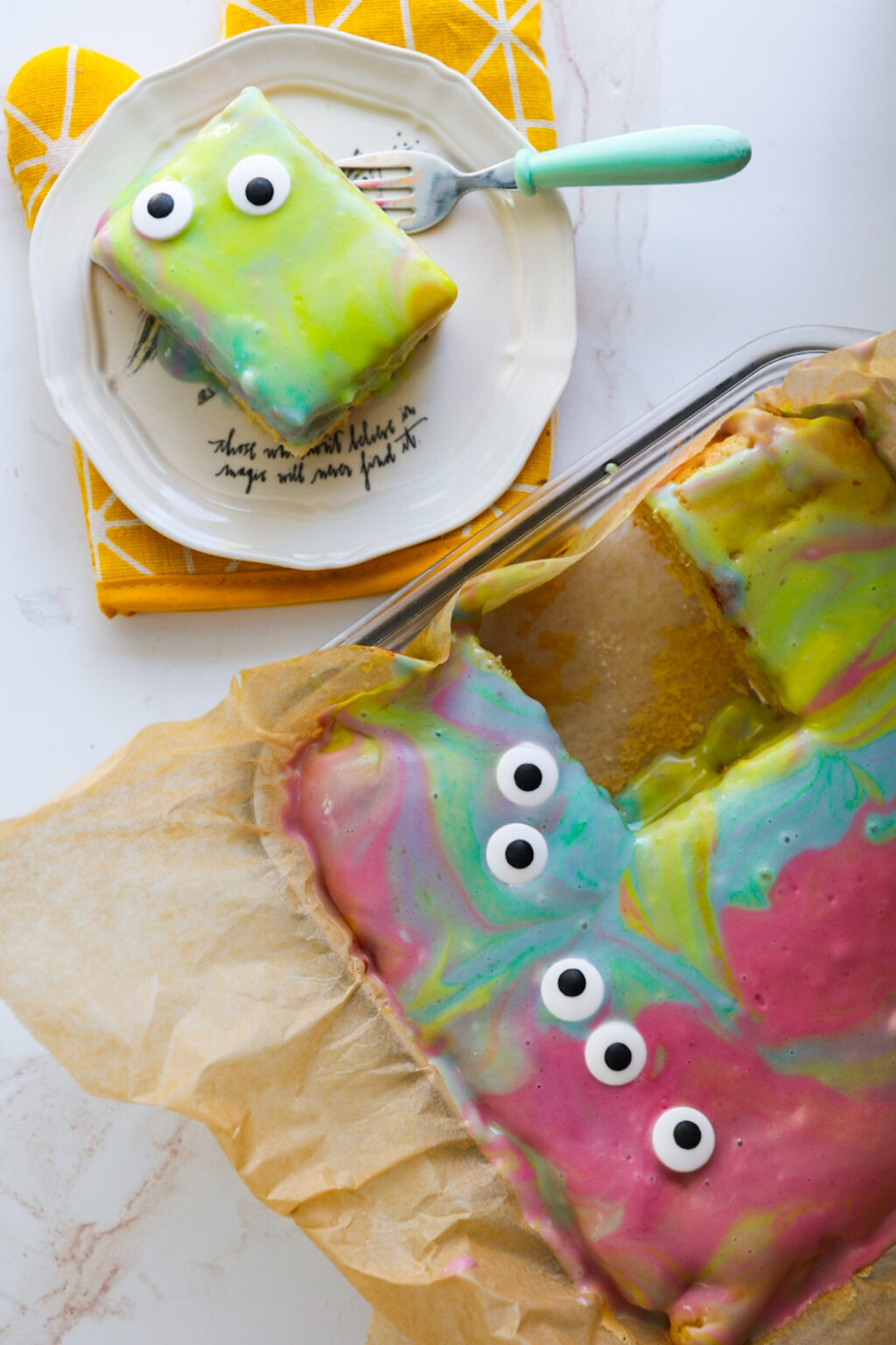 The Color Monster Cake - HealthyHappyLife.com
